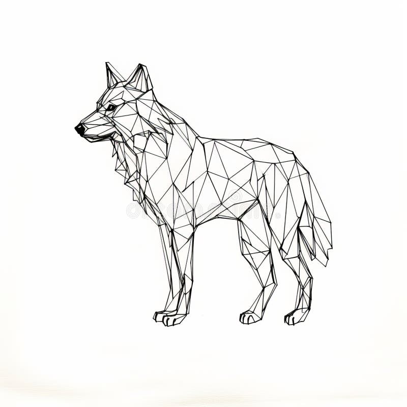 Geometric Fox Wire Sculpture: Digital Illustration Inspired Wall Art ...