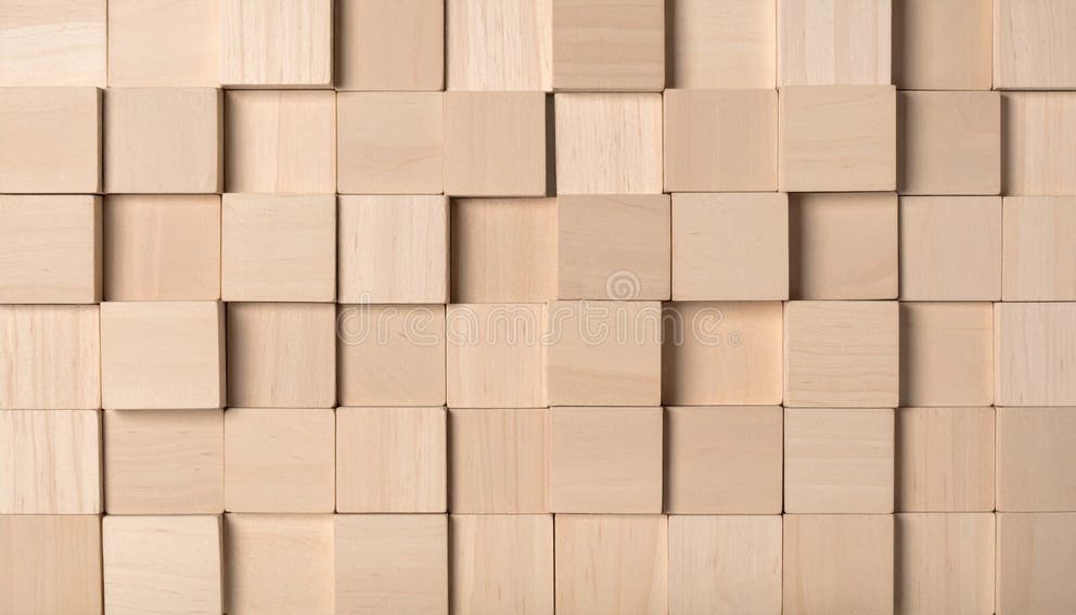 Geometric Wood Block Background with Subtle Shadow and Beige Tones ...