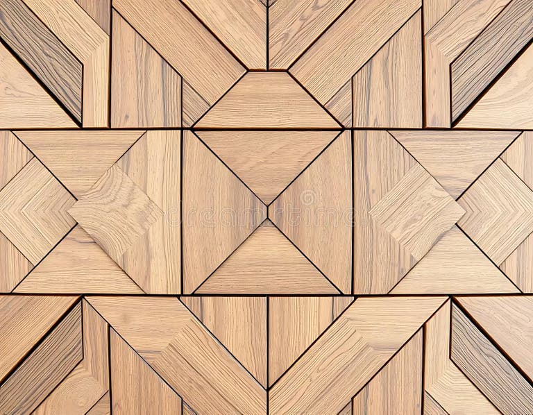 Geometric Wood Panel Pattern with Modern Arrangement Stock Illustration ...