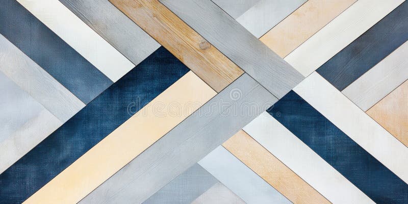 Geometric Wood Pattern Background with Blue, Gray and Beige ...