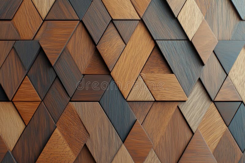 The Geometric Wood Polygons Form an Abstract Triangle Background ...