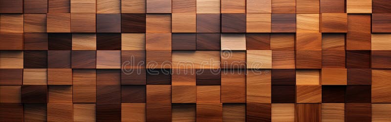Geometric Wooden Wall Pattern Stock Illustration - Illustration of ...