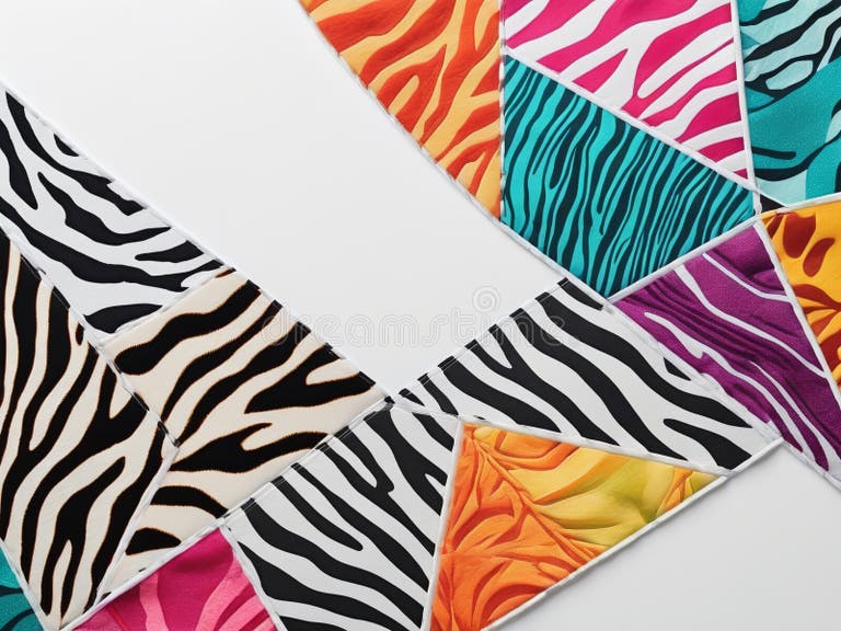 Geometric Zebra Patchwork Design Overlay a Stunning Visual for Modern Design Projects Stock ...