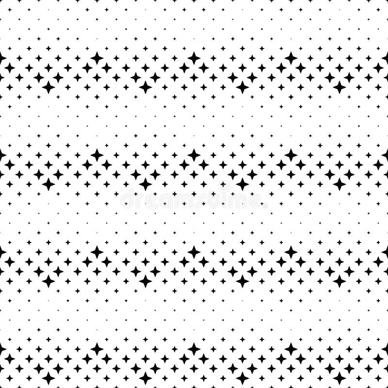 Geometrical Abstract Black and White Star Pattern Background Stock ...
