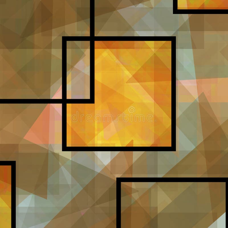 Geometrical Abstract Yellow Color Background in Modern Style Stock ...