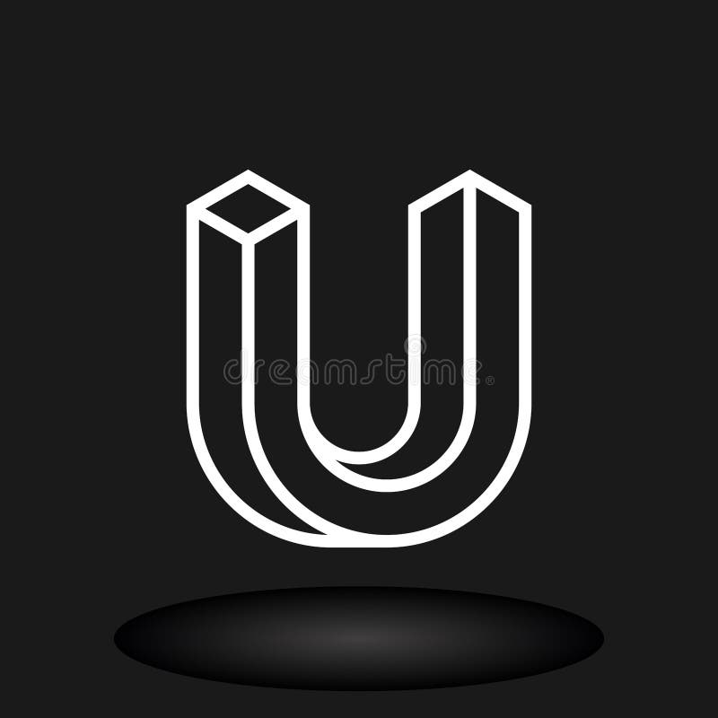 Optical Illusion Letter R Undecidable Logo Stock Vector - Illustration ...