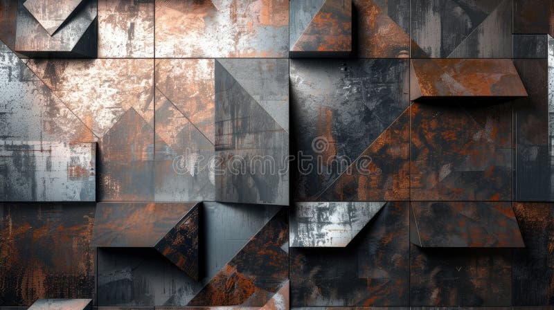 A Geometrical Background Characterized by a Lustrous Metal Surface ...