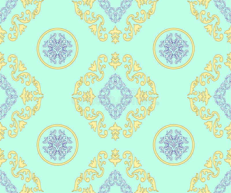 Barocco seamless pattern stock vector. Illustration of seamleess - 32569159