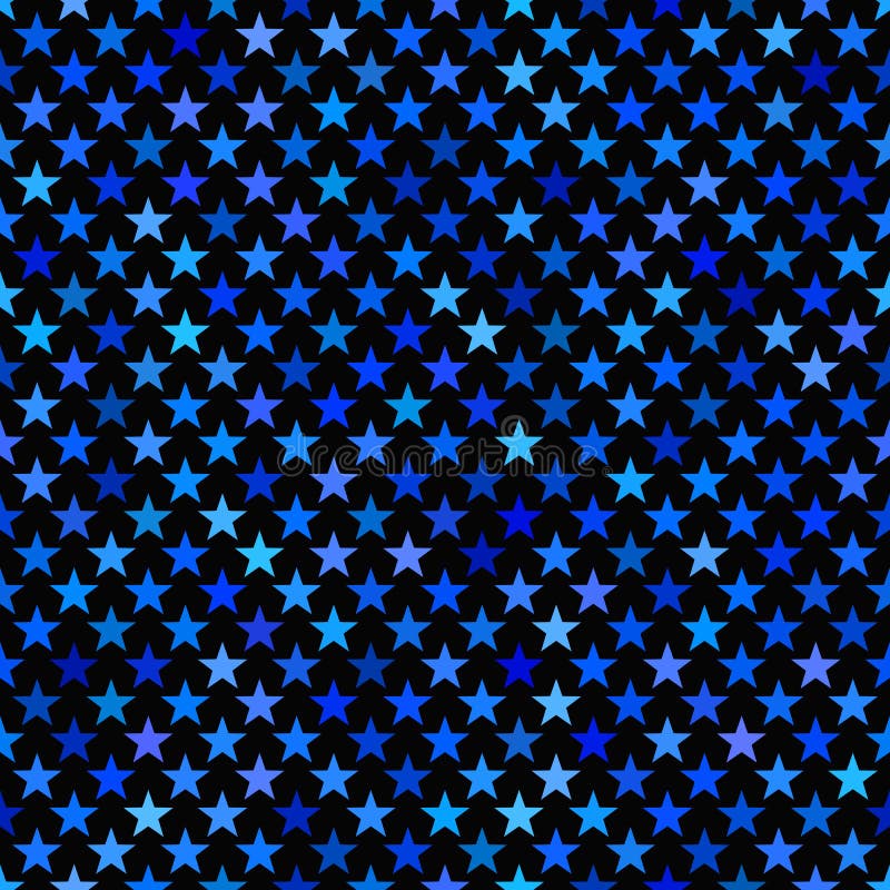 Geometrical Blue Pentagram Pattern Background - Repeating Graphic Stock ...