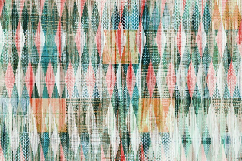 Geometrical Carpet Abstract Pattern in High Definition Texture Isolated ...