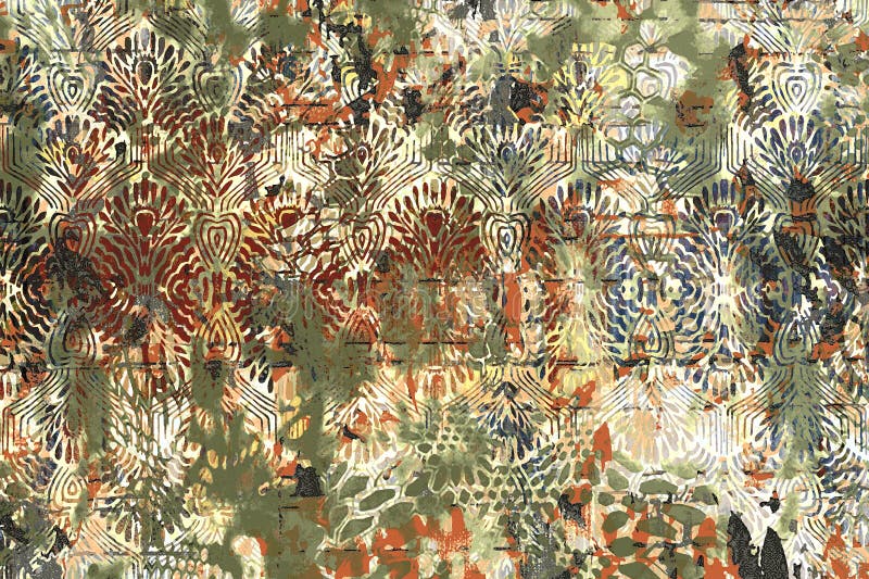 Geometrical Carpet Abstract Pattern in High Definition Texture Isolated ...