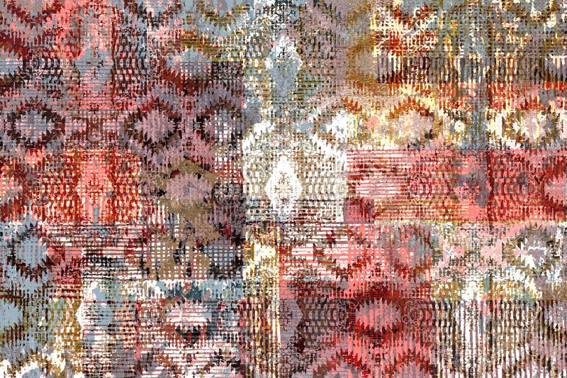 Geometrical Carpet Abstract Pattern in High Definition Texture Isolated ...