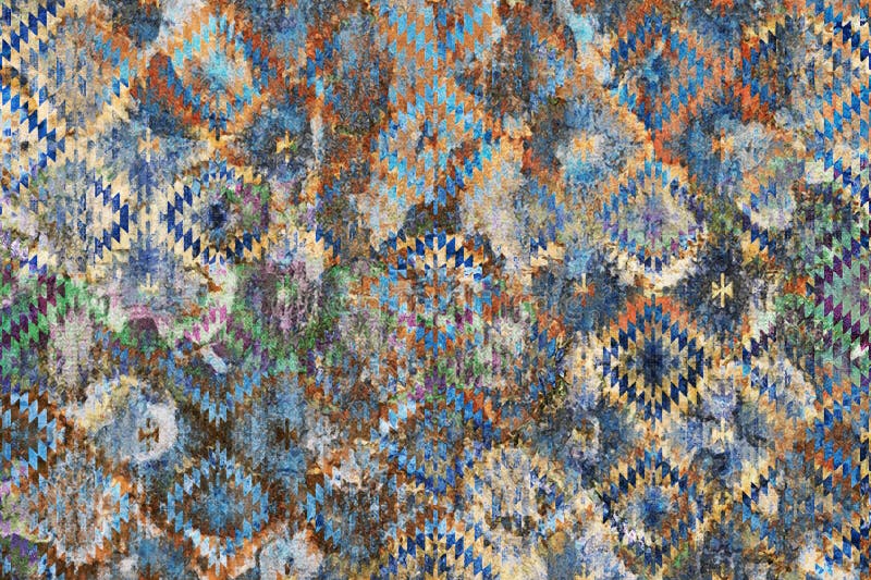 Geometrical Carpet Abstract Pattern in High Definition Texture Isolated ...