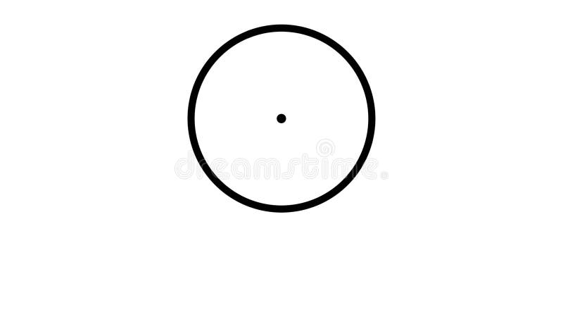 Geometrical Circle, Diameter, Radius Educational Draw, Pi Number 3.14 ...