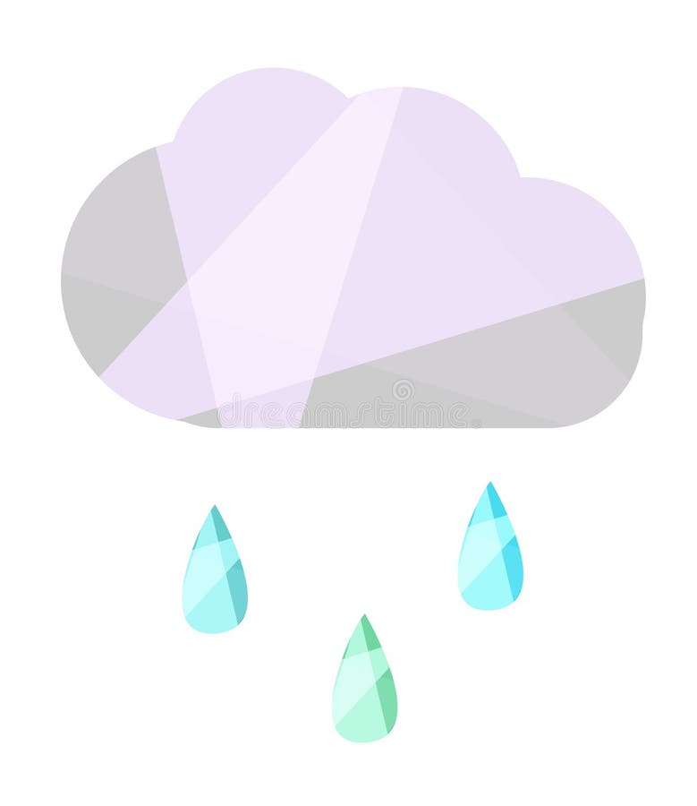 Cloud geometrical style stock vector. Illustration of nature - 50952697