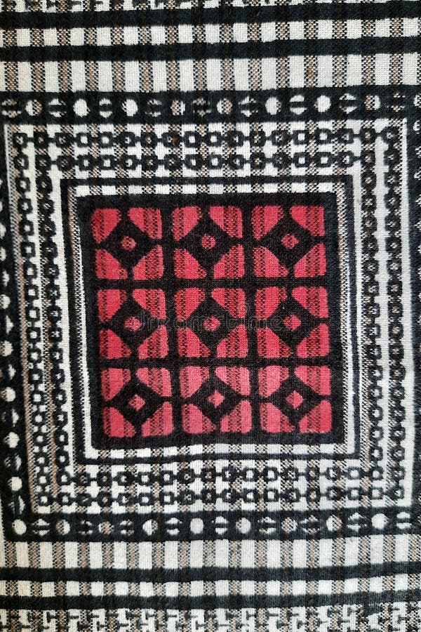 Geometrical Design on Cotton Mat Stock Photo - Image of square, pattern ...