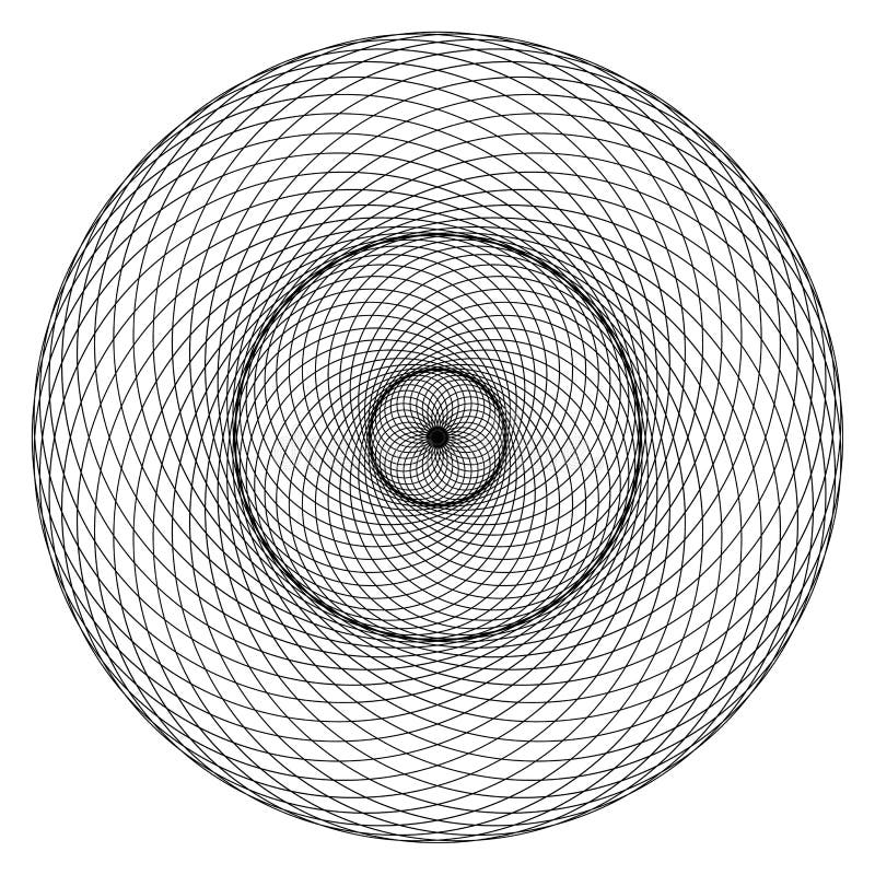 Sacred Geometry Torus Yantra or Hypnotic Eye Development Vector ...