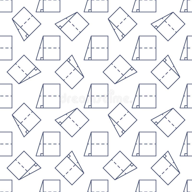 Geometrical Figure Vector Thin Line Seamless Pattern - Geometry ...
