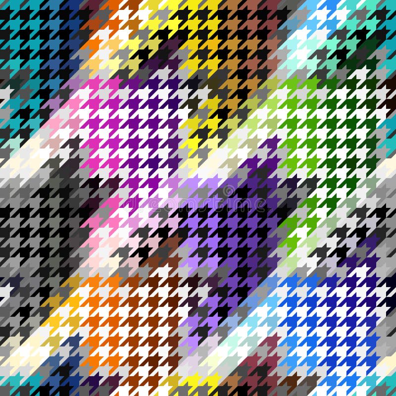 Geometrical Hounds-tooth Pattern Stock Vector - Illustration of ...