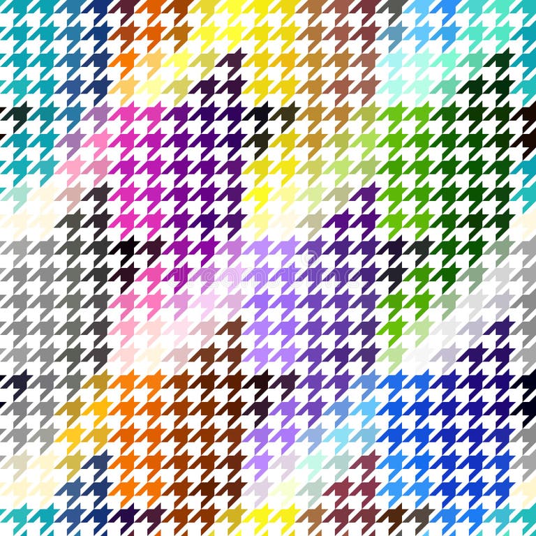 Geometrical Hounds-tooth Pattern Stock Vector - Illustration of texture ...