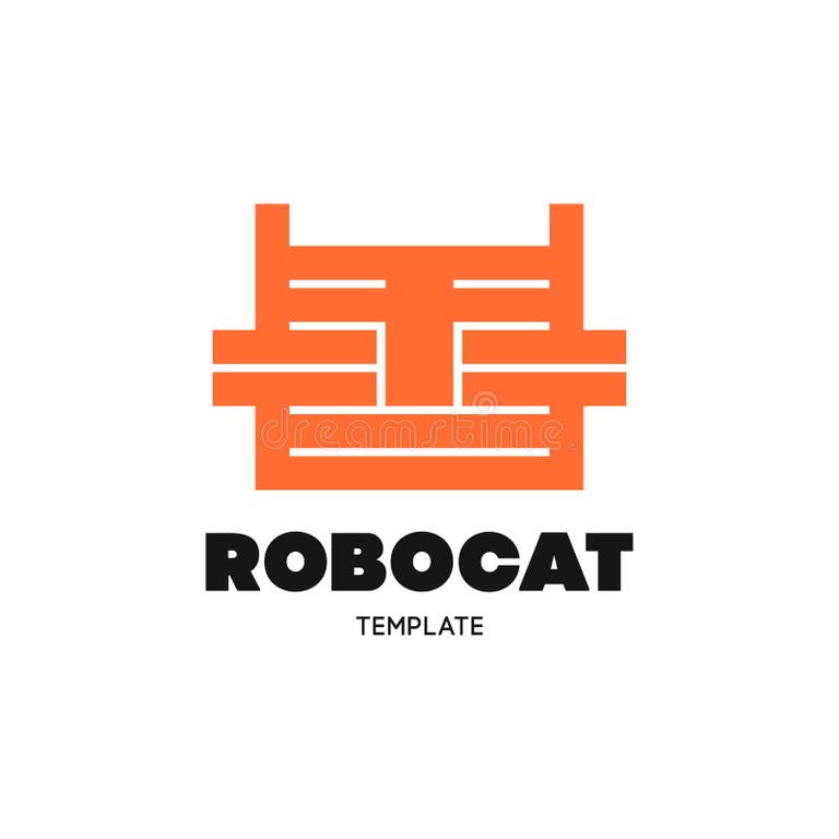 Geometrical Logo Template. Cat Sign Template Stock Illustration ...