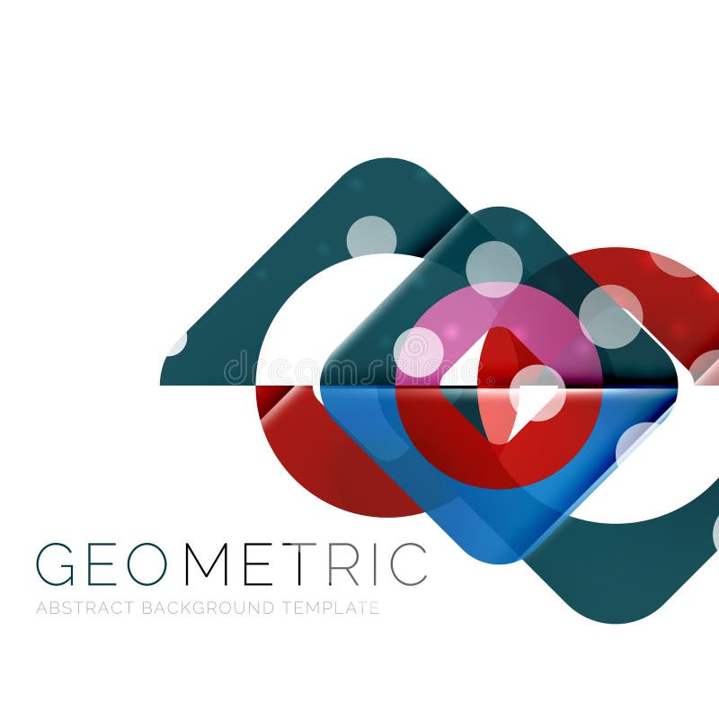 Geometrical Minimal Abstract Background with Light Effects Stock Vector ...