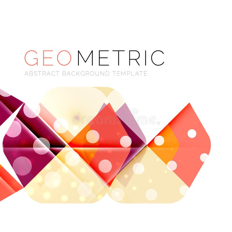 Geometrical Minimal Abstract Background with Light Effects Stock Vector ...