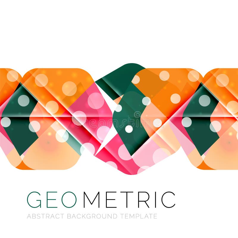 Geometrical Minimal Abstract Background with Light Effects Stock Vector ...