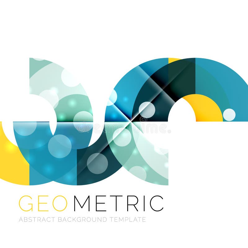 Geometrical Minimal Abstract Background with Light Effects Stock Vector ...