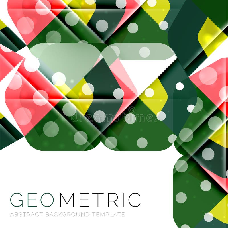 Geometrical Minimal Abstract Background with Light Effects Stock Vector ...