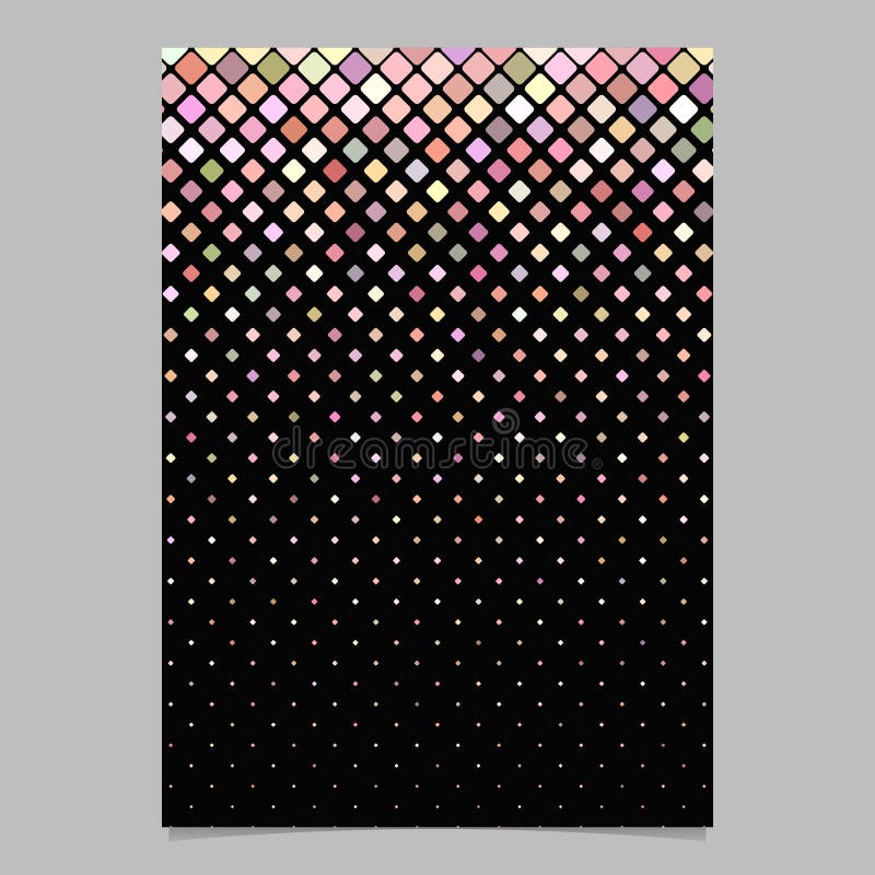 Geometrical Pattern Flyer Template Vector Mosaic Tile Cover