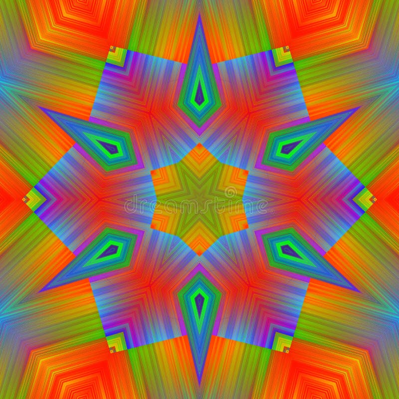 Multi Colored Abstract Background, Yellow and Orange Strips, Warp ...