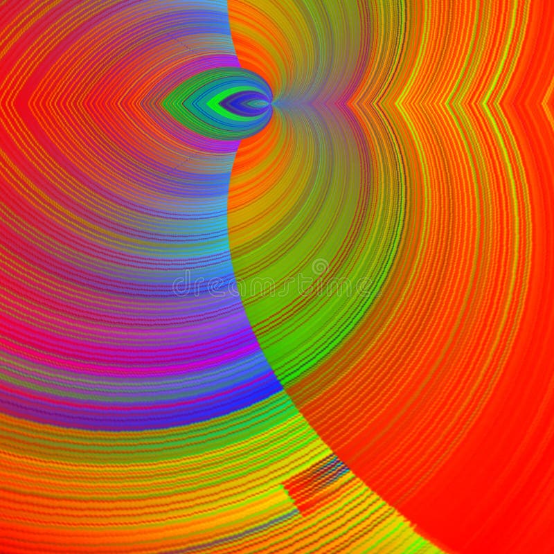 Multi Colored Abstract Background, Yellow and Orange Strips, Warp ...