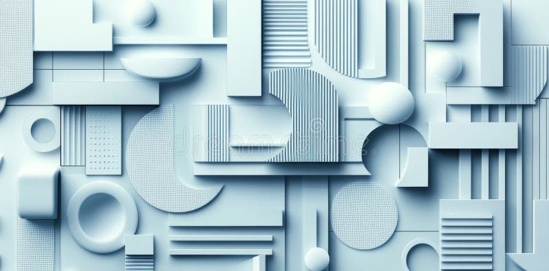 Geometrical Quarter Circle Pattern of Large White Polygon with Abstract ...