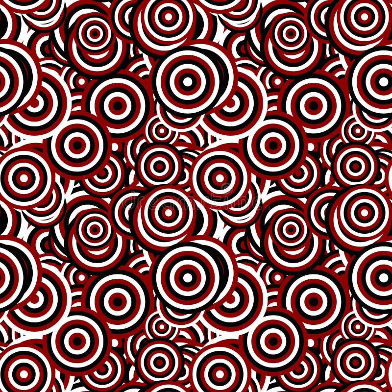Geometrical Seamless Concentric Circle Pattern Background Stock Vector ...