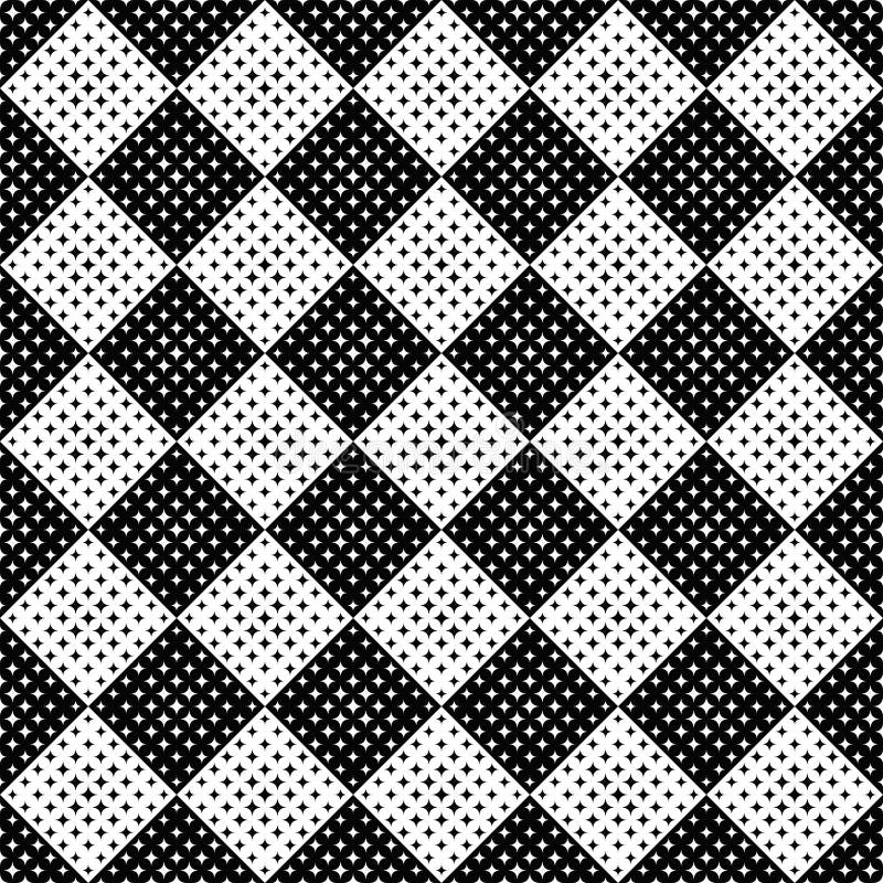 Geometrical Seamless Curved Star Pattern Background Design Stock Vector ...