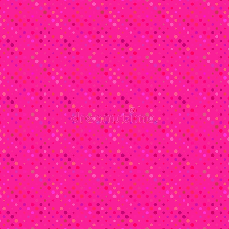 Geometrical Seamless Deep Pink Dot Pattern Background Stock Vector ...