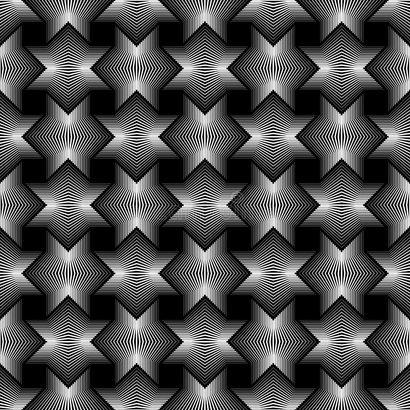 Geometrical Star Seamless Pattern Design Stock Vector - Illustration of ...