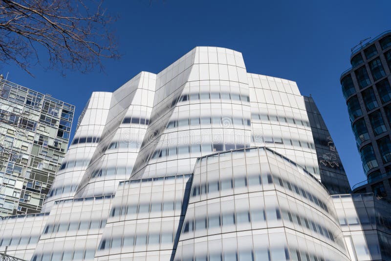 Geometrical Structural Building. Geometric Architecture in Modern City ...