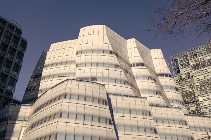 Geometrical Structural Building. Geometric Architecture in Modern City ...