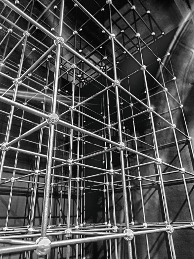 Geometrical Structure in the Form of a Lattice Stock Image - Image of ...