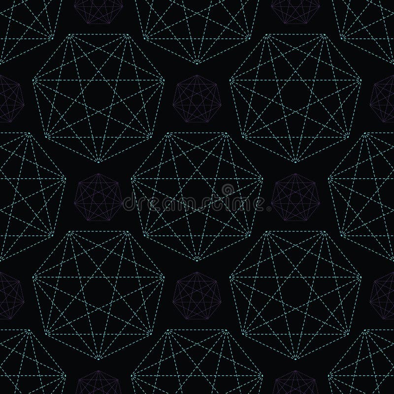 Geometrical Symbol Shape. Seamless Repeating Vector Pattern Stock ...