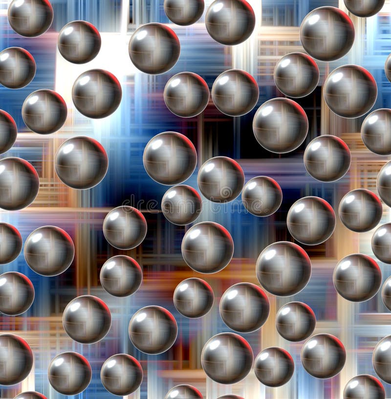 Geometrical Texture and Round Shapes, Background Stock Illustration ...