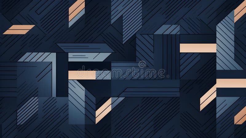 Abstract and Geometrical Texture in Navy Blue Colors. Futuristic ...