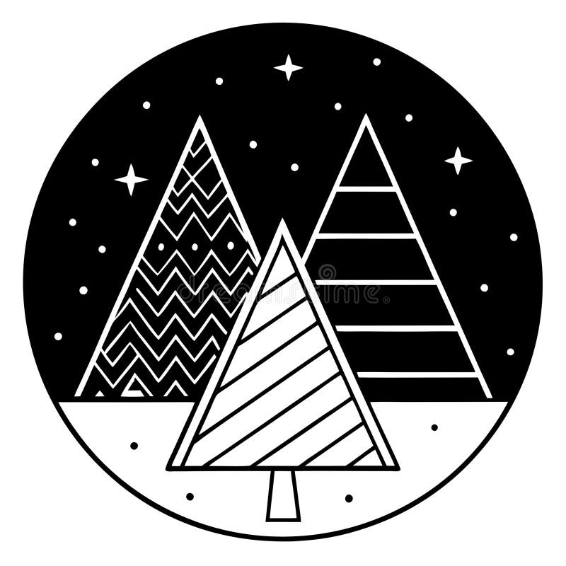 Geometrical Triangular Christmas Trees with Glitter in a Brown Reddish ...