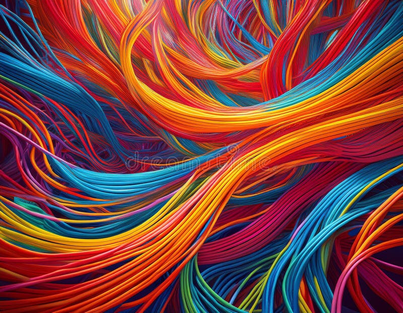 A Geometrically Challenging and Visually Engaging Background of Tangled ...