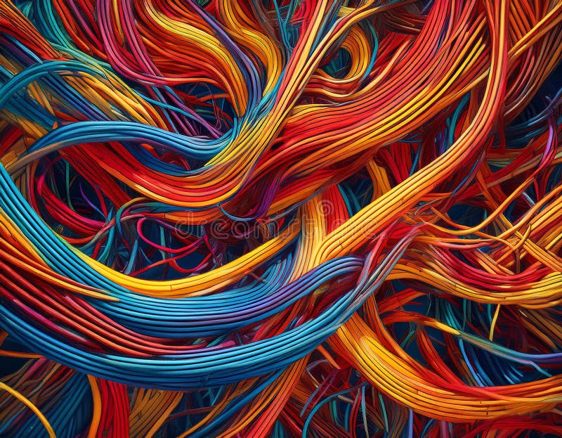 A Geometrically Challenging and Visually Engaging Background of Tangled ...