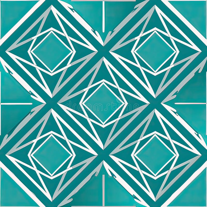 Geometrics Pattern Featuring Interlocking Diamond Shapes with ...
