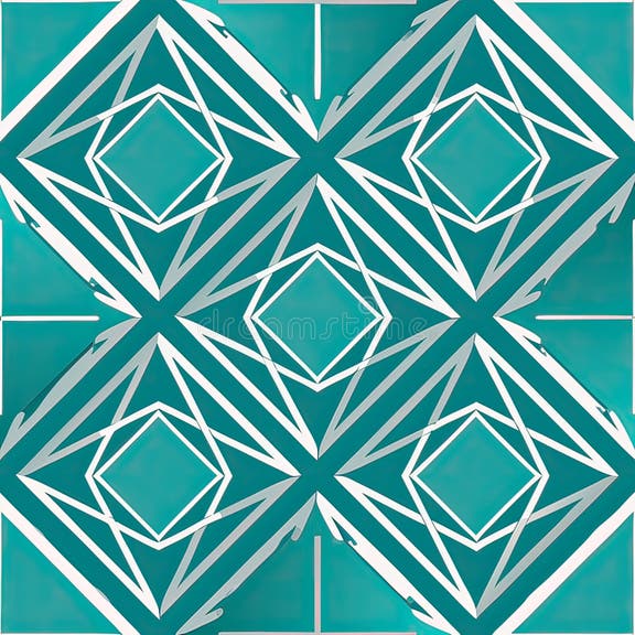 Geometrics Pattern Featuring Interlocking Diamond Shapes with ...