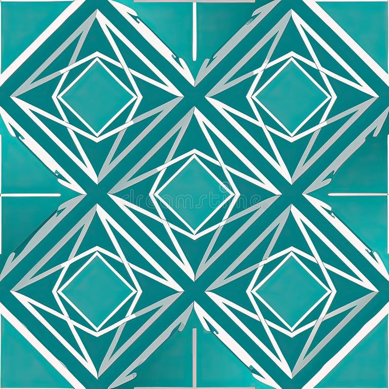Geometrics Pattern Featuring Interlocking Diamond Shapes with ...